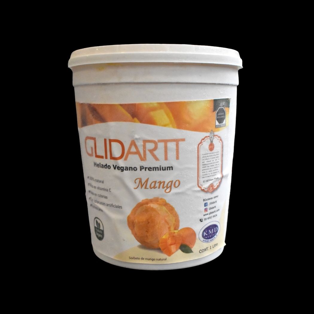 productos kosher, kosher maguen david, kmd : Helado mango 1 lt glidart
