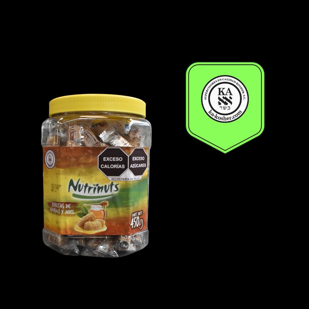 productos kosher, kosher maguen david, kmd : Vitrolero barritas ajonjoli miel nutrinuts