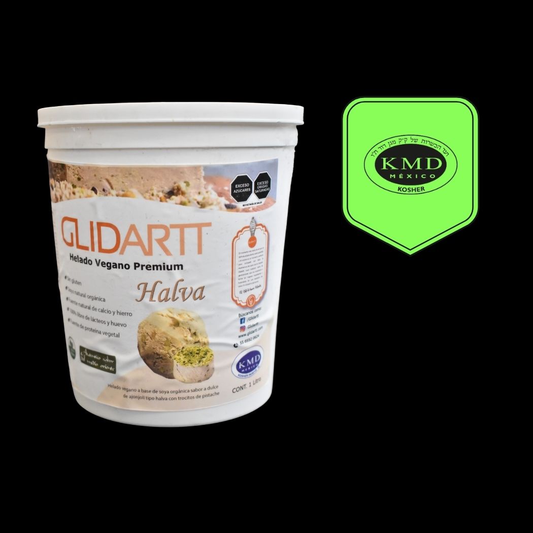 productos kosher, kosher maguen david, kmd : Helado sabor halva glidartt
